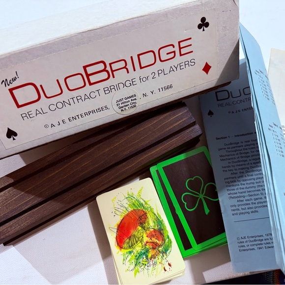 Just Games | Games | Vintage 978 Duobridge Real Contract Bridge For 2 ...